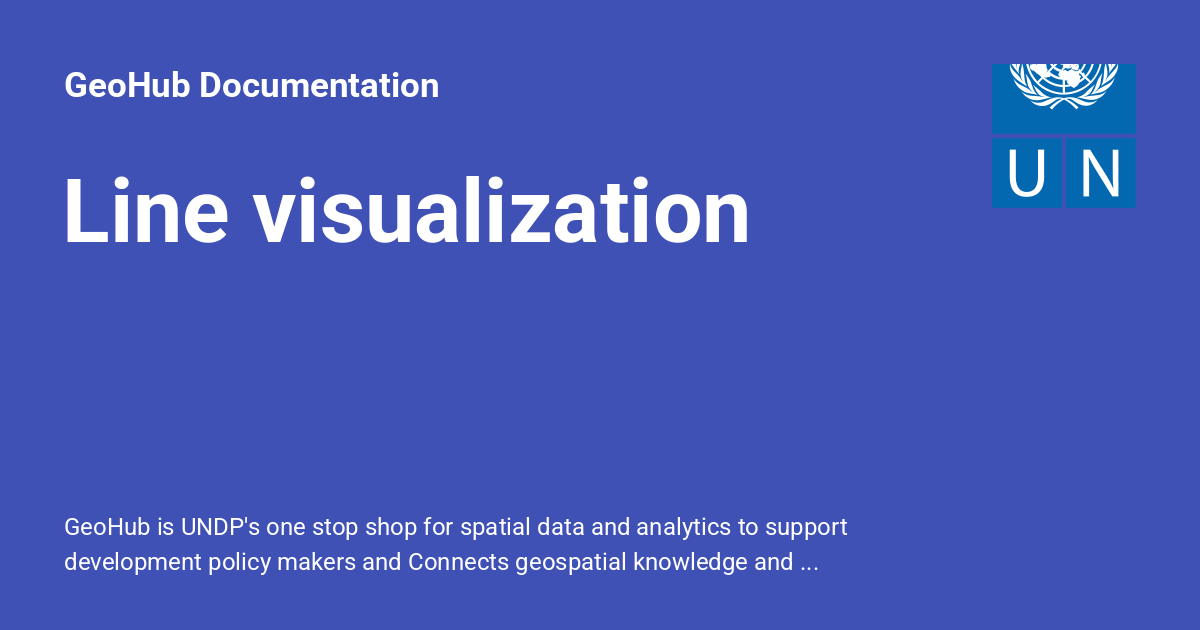 Line visualization - GeoHub Documentation